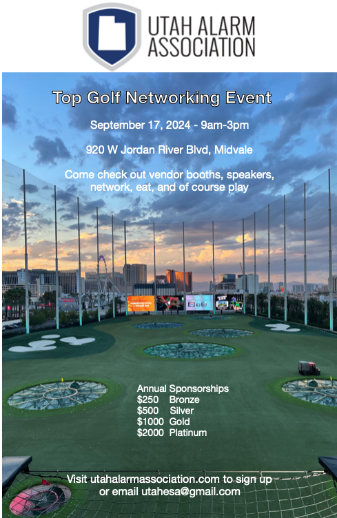 Top Golf Networking Event – Utah Alarm Association